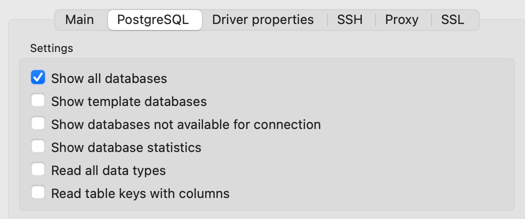  DBeaver Postgres